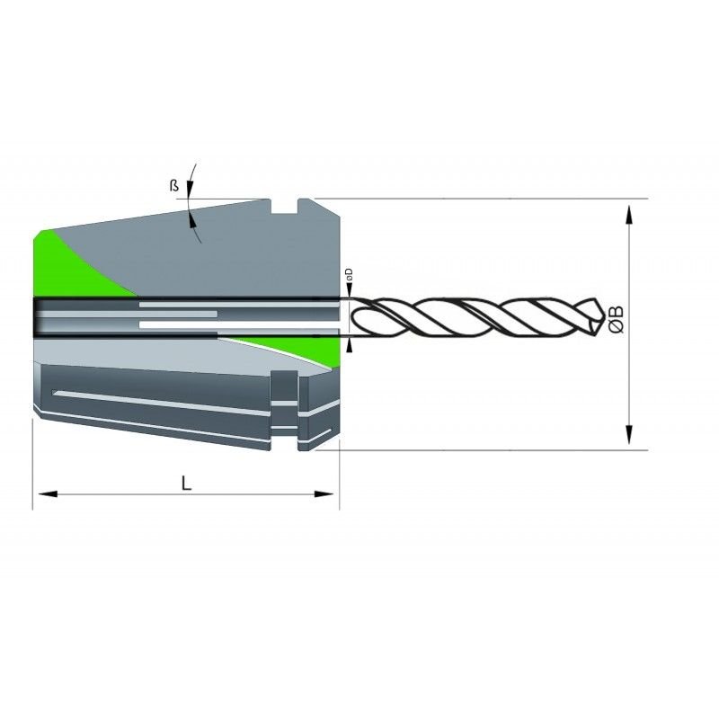 Kleština typ ER8 pr. 3,5mm - DIN6499 ( UP - 0,005) | HabilisShop